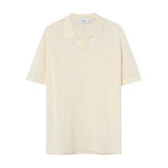 Les Deux Wei&szlig;es Polo T-shirt Enmanuel - - Tops - Herren - Wei&szlig; - M