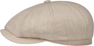 Stetson Casquette Hatteras Uni Twill Homme - Made in The EU avec Visiere, Doublure, Doublure Printemps-ete Printemps Ete Automne Hiver - L (58-59 cm) Beige Cl