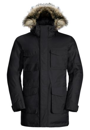 Jack Wolfskin Winterfrost Down Parka Herrenjacke, Schwarz, XL