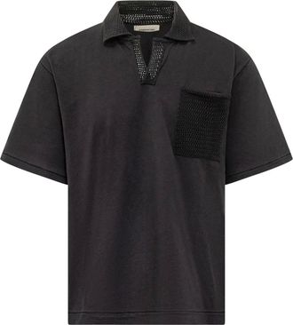 ATOMOFACTORY Atomofactory, Homme, Tops, Bleu, Taille: XL Polo MC Jersey CR