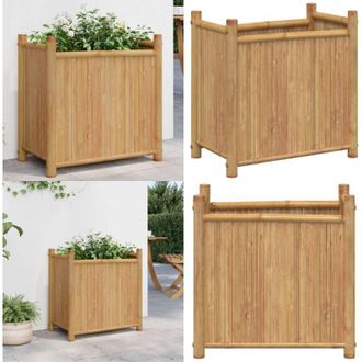 vidaXL Vidaxl - Jardini&egrave;re 50x30x50 cm bambou - Jardinier - Pot De Fleurs - Bac &agrave; Fleurs - Bambous - D&eacute;co Ext&eacute;rieur - Home & Living