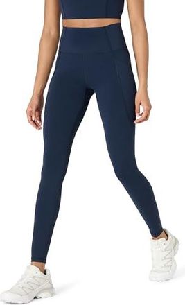 Amazon Essentials Legging Long dEntraînement et de Yoga Active FormFlex Ultra Doux, Taille Haute, Entrejambe de 70 cm, avec Poches Femme, Bleu Marine, XXL