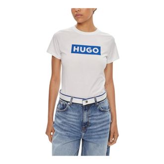 HUGO BOSS Femme, Tops, Blanc, Taille: 42 FR T-shirt Classique