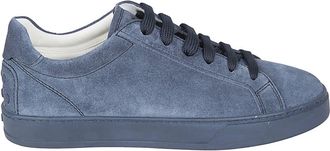Tod's Homme, Chaussures, Bleu, Taille: 43 1/2 EU Suede Baskets