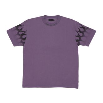 Vision Of Super Flames Tee Lila/Schwarz - - Tops - Herren - Lila - L