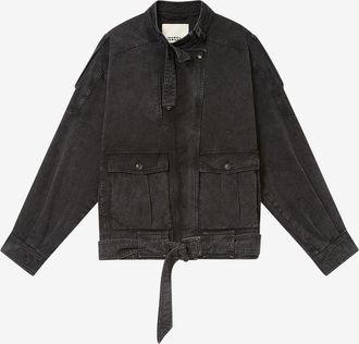 Isabel Marant Veste Isalya - Femme - Noir D&eacute;lav&eacute; - Taille 34 - Isabel Marant