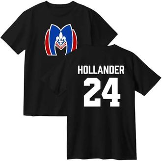 Generic Heated Rivalry Merch Hockey T-shirt unisexe col rond d&eacute;contract&eacute; &agrave; manches courtes, Noir, 3XL