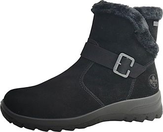 Rieker Damenschuhe Stiefeletten Rei&szlig;verschluss Schwarz Freizeit, Schuhgr&ouml;&szlig;e:39 EU