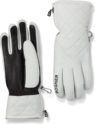 Bogner Leder-Handschuhe Dana für Damen - Off-White - 7,5