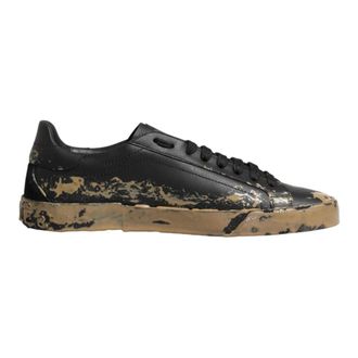Dolce & Gabbana Portofino Low Top Sneakers - - Shoes - Herren - Schwarzk - 44 EU