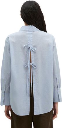 Marc O'Polo Langarmbluse mit Schleifchen-Detail regular aus Baumwoll-Chambray