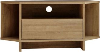 DRAWER Meuble TV dangle 1 porte en bois L95,7cm - Bois clair - Cano