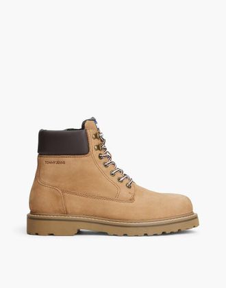Tommy Jeans Archive Lederstiefel mit warmer F&uuml;tterung in Hellbraun