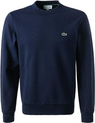 Lacoste Herren Sweatshirt blau Baumwolle unifarben