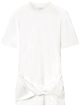 Off-white robe Arrow Twisted &agrave; manches courtes - Blanc