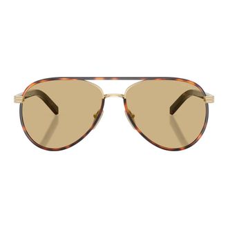 Prada Stilvolle Sonnenbrille in roter Nuance - - Accessories - Damen - Gelb - 59 MM
