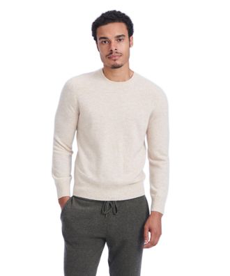 Naadam Herren The Original Cashmere Crewneck Sweater, Haferflocken (Oatmeal)