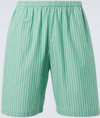 The Row Short Zindel rayé en coton