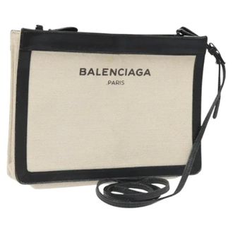Balenciaga Pre-owned Toile sacs-balenciaga - Femme - Pre-owned - Blanc - Taille: ONE Size
