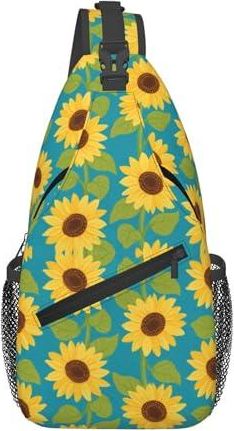Generic Multifonction Sacoche Tactique Art rustique du tournesol Sac Bandouli&egrave;re Mode Sac DEpaule pour Femme &eacute;cole Camping