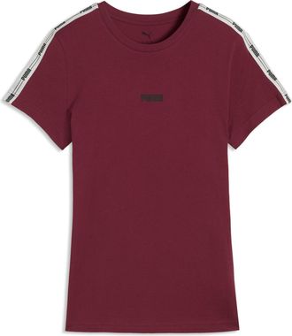 Puma T-shirt &agrave; bande Femme, V&ecirc;tements, Rouge, S