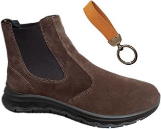 Grisport Chaussures Ville Homme Stoner Chaussures Cuir Véritable Semelle Extractable MemorySOFT Semelle Légère antidérapante, Suédine Porte-clés, 41 EU