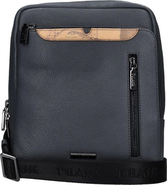 Alviero Martini 1A Classe Homme, Sacs, Bleu, Taille: ONE Size Trip Leather Large Crossbody Bag