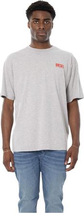 Diesel Homme, Tops, Gris, Taille: 2XL T-Boxt-Bisk Box Logo Tee