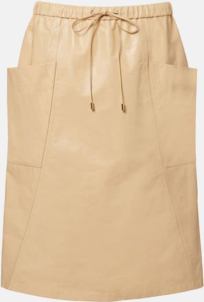 Alaia Ala&iuml;a Jupe crayon en cuir