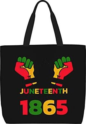Generic Sac De Courses Juneteenth, Mouvement De Lib&eacute;ration Depuis 1865, Histoire Des Noirs Sac Enfant Lavables De Grande Capacit&eacute; Sacs En Toile &Eacute;paule, Pour &Eacute;