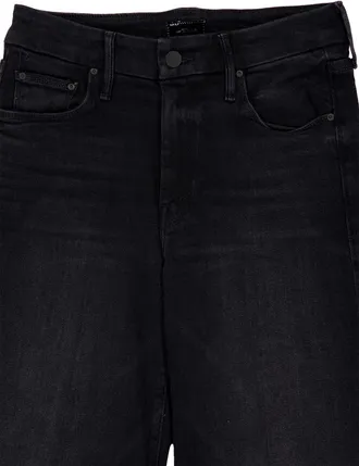 Mother Roller Sneak Jeans - Black