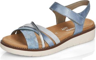 Remonte Damen D2058 Sandale, blau, 40 EU