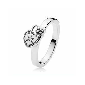 Pandora Love Lock Ring - - Accessories - Damen - Grau - 56 MM