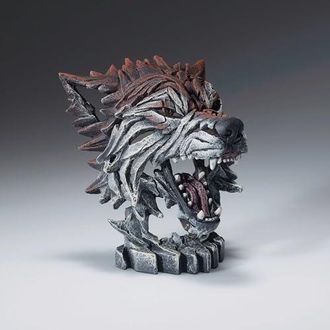 Enesco Edge Sculpture Miniaturfigur, Wolfszahnb&uuml;ste, 12 cm, Mehrfarbig