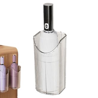 Generic Regenschirmhalter f&uuml;r den Eingang, Regenschirmhalter, Wandmontage, transparent, ohne Bohren, platzsparende Aufbewahrungsbox, Parag-Eimer