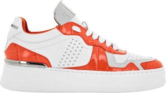 Philipp Plein Low-Top Sneakers Silver Surfer - - Shoes - unisex - Orange - 35 EU