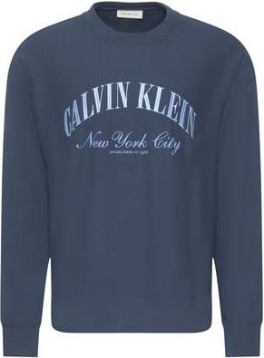 Calvin Klein Sweatshirt &agrave; logo en coton m&eacute;lang&eacute;