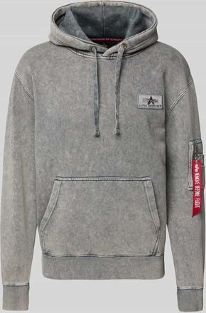 Alpha Industries Hoodie mit Reißverschlusstasche am Ärmel