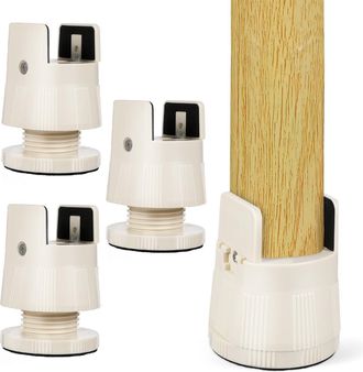 Pretyzoom 4 St&uuml;ck Erh&ouml;hung Der Tischbeinauflage Tischerh&ouml;hungen Tischbein H&ouml;her Anheben Tischbeinverl&auml;ngerungen M&ouml;belerh&ouml;hungen Betterh&ouml;hungen Sofaerh&ouml;hungen Be