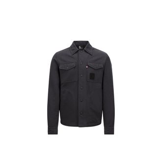 Moncler Moncler Cotton Shirt, Men, Blue, Size: L