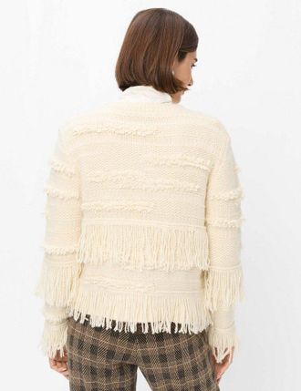Brax Cardigan Style AMELIE Fancy Knit: Cardigan im Baumwolle-Wollmix
