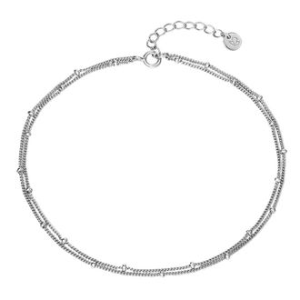 Glanzst&uuml;cke M&uuml;nchen Fu&szlig;kettchen - Sterling Silber Fu&szlig;kette - Gr. unisize - in Silber - f&uuml;r Damen