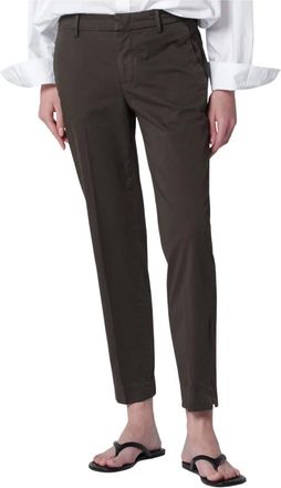 Pantaloni Torino Femme, Pantalons, Brun, Taille: 42 FR Pantalone Dritto New York