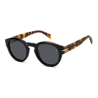 Eyewear by David Beckham Schwarz Havana/Grau Sonnenbrille - - Accessories - Herren - Mehrfarbig - 49 MM