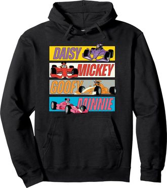 Disney Racing Mickey Daisy Minnie & Goofy Race Car Drivers Pullover Hoodie