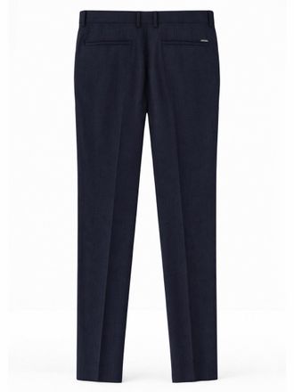 HUGO BOSS Virgin Wool Trousers - Blue