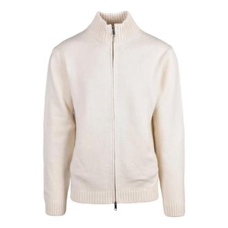 Daniele Fiesoli Homme, Pulls, Blanc, Taille: 2XL Giubbino zip