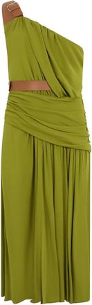 Alberta Ferretti Femme, Robes, Vert, Taille: 36 FR Long One-Shoulder Dress