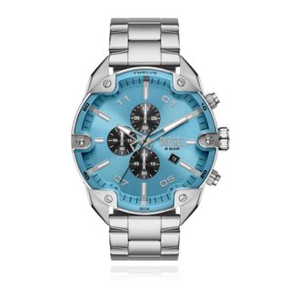 Diesel Homme, Accessoires, Gris, Taille: ONE Size Spiked Chronograph Watch