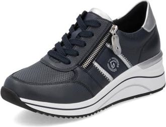 Remonte Baskets basses D0T04 pour femme, semelle lâche, Bleu Combi 14., 43 EU Large